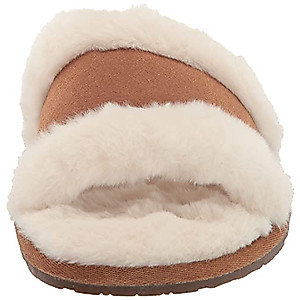Koolaburra by UGG Women's Milo Peep Slipper, Natural, 6