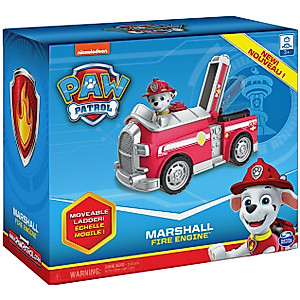 Paw Patrol, Marshall’s Fire Engine Vehicle with Collectible Figure, for Kids Aged 3 and Up