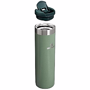 Stanley AeroLight Transit Bottle 20 oz | Locking Drink Through Lid | Leak Resistant Water Bottle or Coffee Travel Mug | Lightweight Insulated Stainless Steel | BPA-Free | Hammertone Green