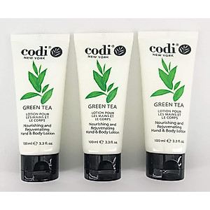 CODi Green Tea Lotion nourishing and rejuvenating HAND & BODY LOTION 3.3 oz - 3 TUBES