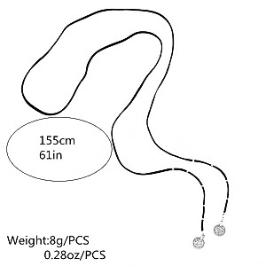 Kercisbeauty Boho Brown Wrap Velvet Choker Long Chain Tassels Necklace for Women (Black)