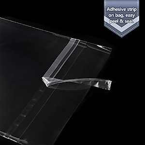 Golden State Art, Pack of 100, Acid-Free Crystal Clear Sleeves Storage Bags for Photo Prints Framing Mats Mattes (Bag Size: 5 2/8 X 7 2/16 inches for 5x7 Mats)