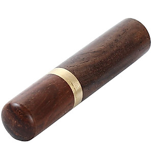 Kshcf Wooden Sewing Needles Storage Case Crafts Knitting Toothpick Holder DIY Tool Container,Ebony