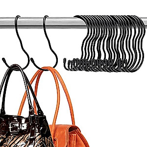 24 Piece 3.9" S Shaped Hooks Stainless Steel Metal Larger Hangers Hooks for Heavy Duty Hanging Kitchen, Work Shop, Bathroom, Garden
