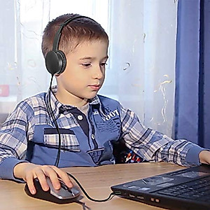 Kaysent School Headphones for Classroom Students - (KHPC-24B) 24 Packs Black Color Kids' Headphones for School, Library, Computers, Children and Adult(No Microphone)