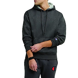 Champion Men's Hoodie, Powerblend, Fleece Striped Sweatshirt for Men (Reg. or Big & Tall)