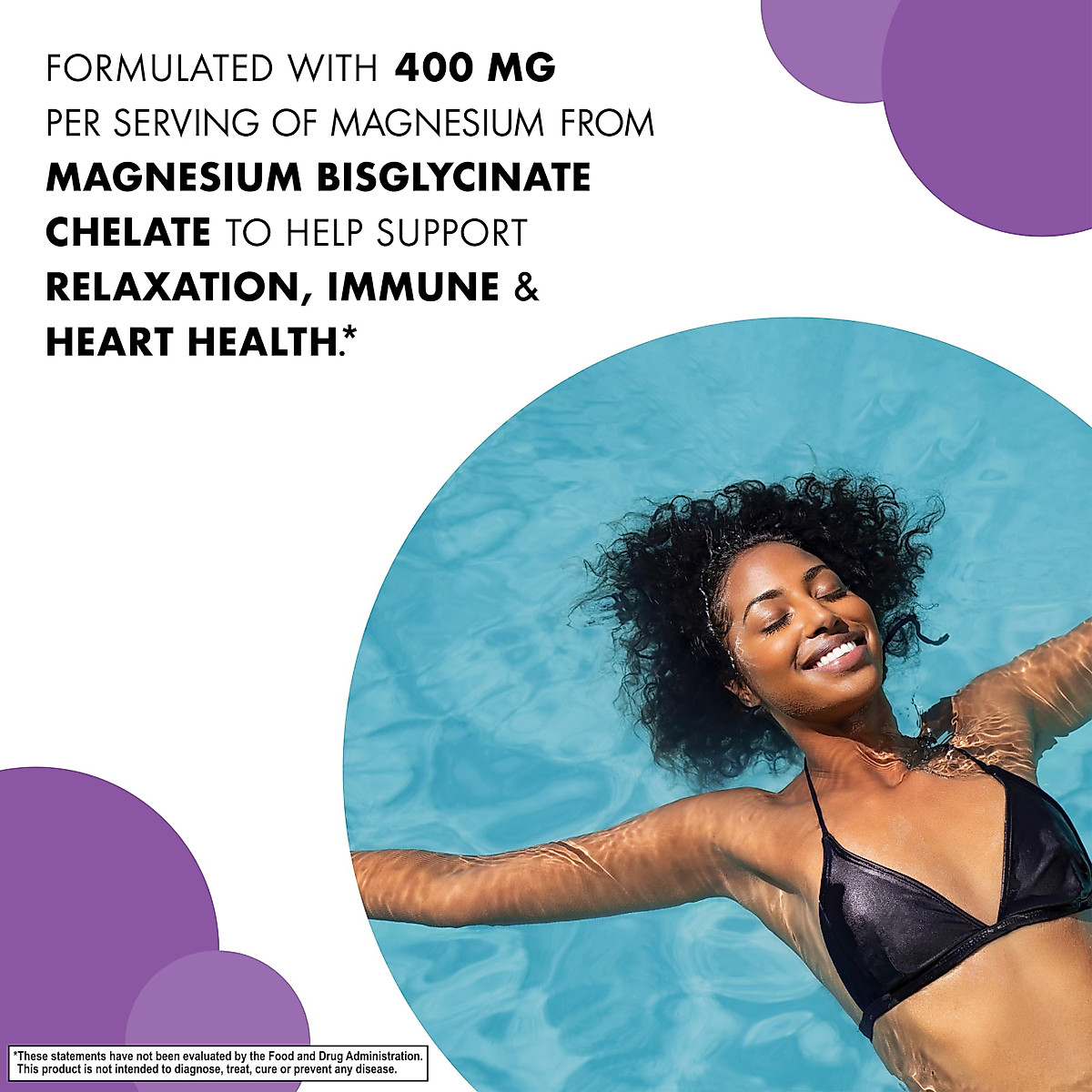 Bluebonnet Nutrition Magnesium Glycinate 400mg Maximum Absorption Mineral Complex Supports Energy Production & Enzyme Function - Non-GMO, Soy-Free, Gluten-Free - 120 Veggie Capsules