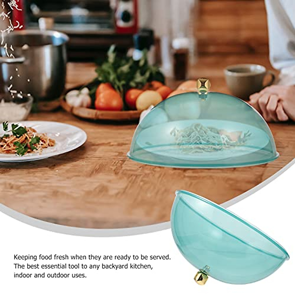 BESTonZON 1pc for Fruit Cloche Cuake Lid Home Household Umbrella Basting Restaurant Insulation Melting Microwave from Pan Oven Cheese Accessories to Convenient Plastic Clear Tent Outdoor