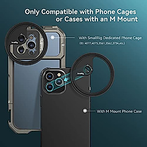 SmallRig 67mm Magnetic Cellphone Filter Ring Adapter for M agnetic ND Filter, Compatible with Phone Cage/Case with M Lens Mount for iPhone 14 13 Series / 12 Pro / 12 Pro Max - 3839