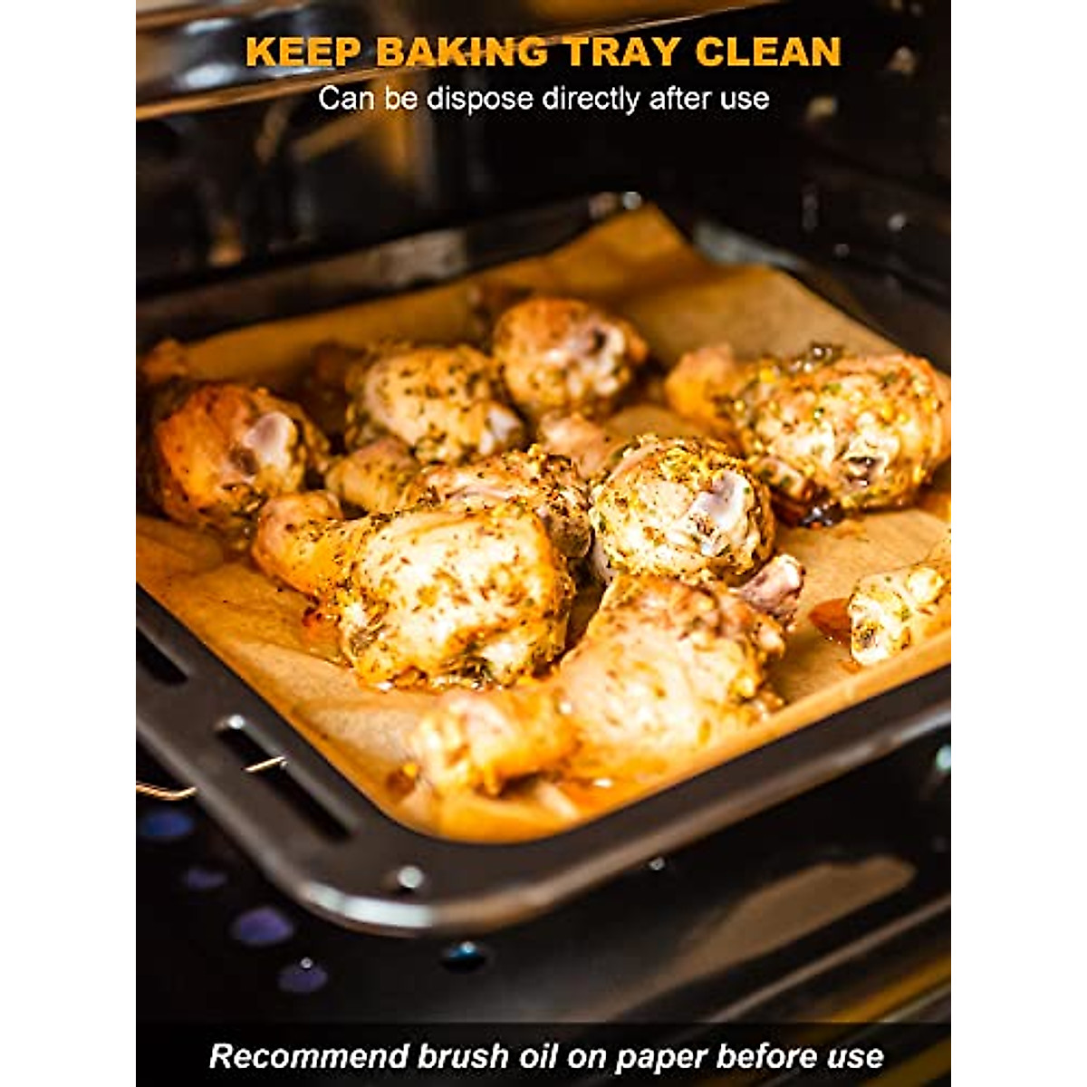 SMARTAKE 200 Pcs 12x16" Parchment Paper Baking Sheets Bundle with 200 Pcs 10 x 15" Parchment Paper Baking Sheets, for Baking Grilling Air Fryer Steaming Bread Cup Cake Cookie and More (Unbleached)