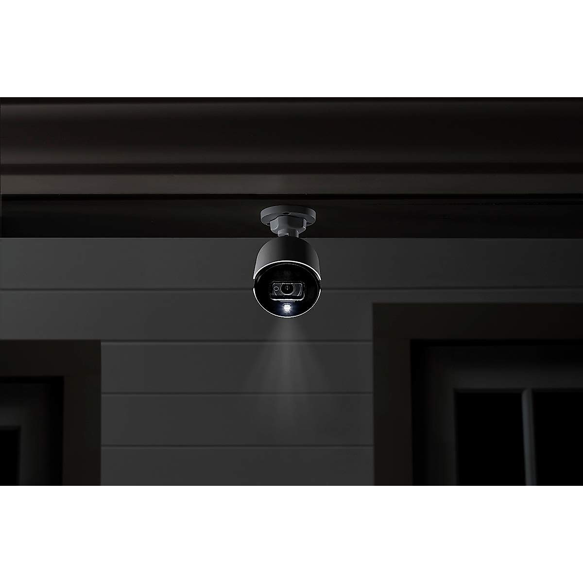 Lorex 5MP Super HD Weatherproof Indoor/Outdoor Add-On Analog Bullet Security Camera w/Warning Light and Remote-Triggered Sirens & Color Night Vision