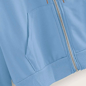 SMIDOW Cropped Zip Up Hoodie For Women Cute Fashion Fall Outfits Teen Girls Lightweight Zipper Jacket With Pocket