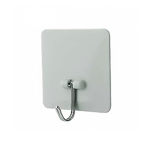 Wall Hooks for Hanging Heavy Duty, Bathroom Kitchen Heavy Duty Self Adhesive Hooks 1 Pack
