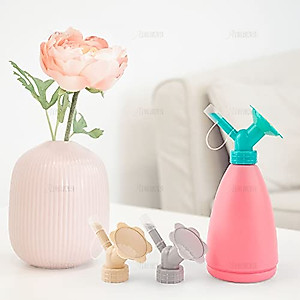 AUEAR, Plastic Bottle Watering Dual Head Spout Bottle Cap Sprinkler Plant Bonsai Bottle Cap Sprinkler for Indoor Seedlings Plant Garden Tool (3 Pack)