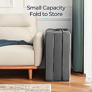 LINSY LIVING Folding Mattress, 4 Inch Trifold Mattress with Bamboo Cover, Twin Memory Foam Mattess, Foldable, Portable, Remoable & Washable Cover, Easy Storage Sofa Bed, Twin Size, 74" * 38"