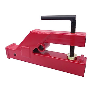 WSays Clamp On Trailer 2" Mount Receiver Hitch Adapter Compatible with Deere Bobcat Tractor Bucket Skid Steer