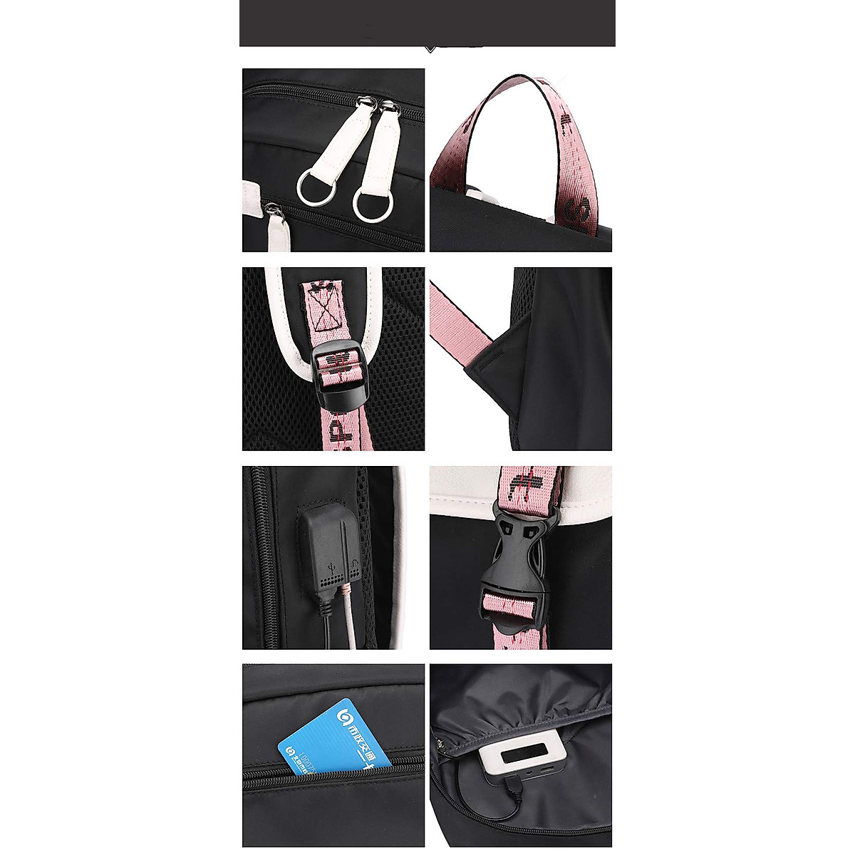 COSABZ Anime Komi Cant Communicate Komi Shouko San Excited Backpack Cosplay Kawaii Schoolbag Pink (3)