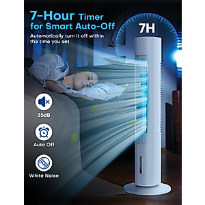 BALKO TS03Y Evaporative Air Cooler, White