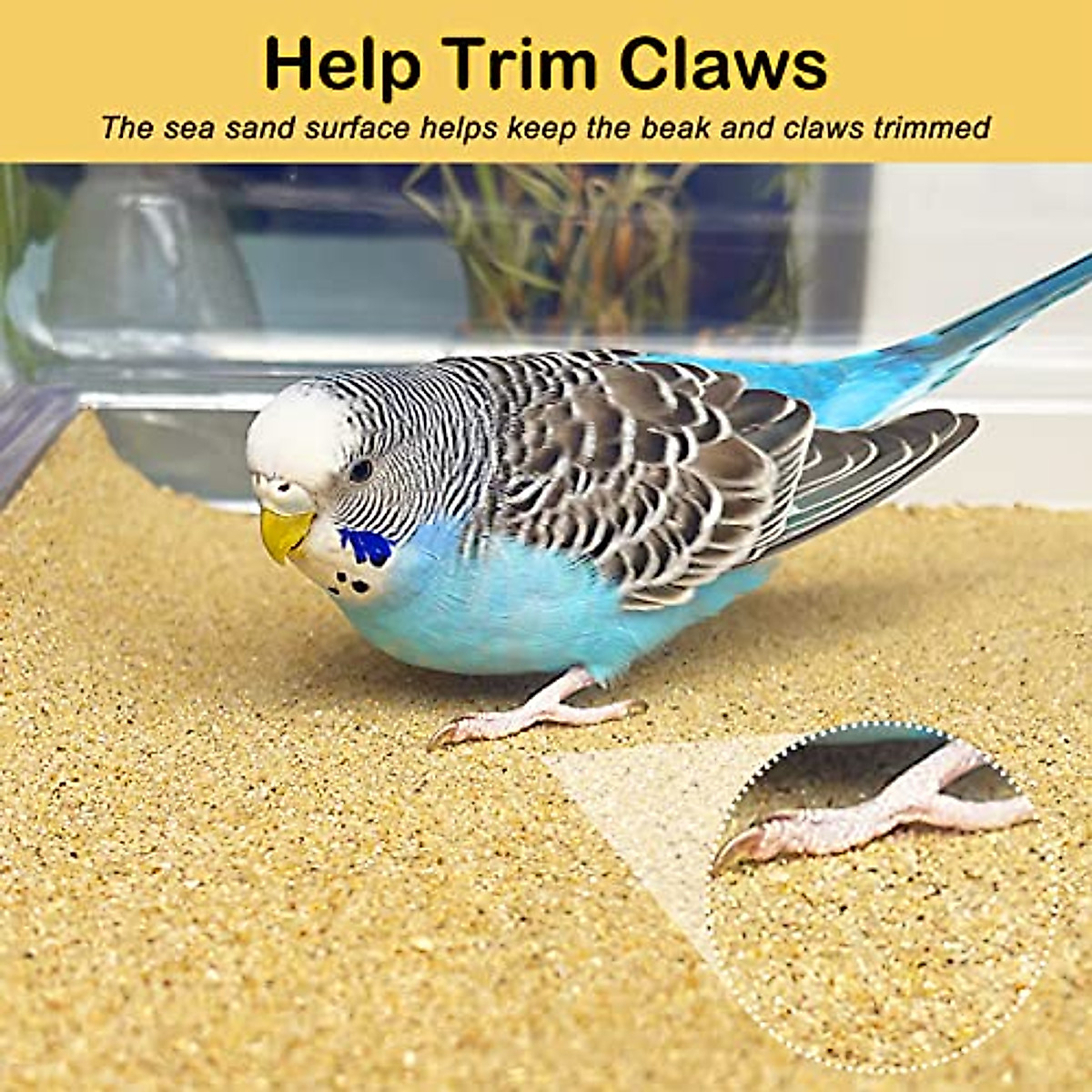 S&X Gravel Paper for Bird Cage 12-Pack 16” x 10” Gravel Liner Paper Sand Sheets Bird Cage Liners