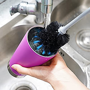 Bottle Brush Cleaner, Long Handle Water Bottle Scrubbing Brush, Built for Cleaning Baby Bottles, Sippy Cups, Water Bottle, Tumblers, Travel Coffee Mugs, Food Jars, Wine Decanters, Glasswares, 2 Pack