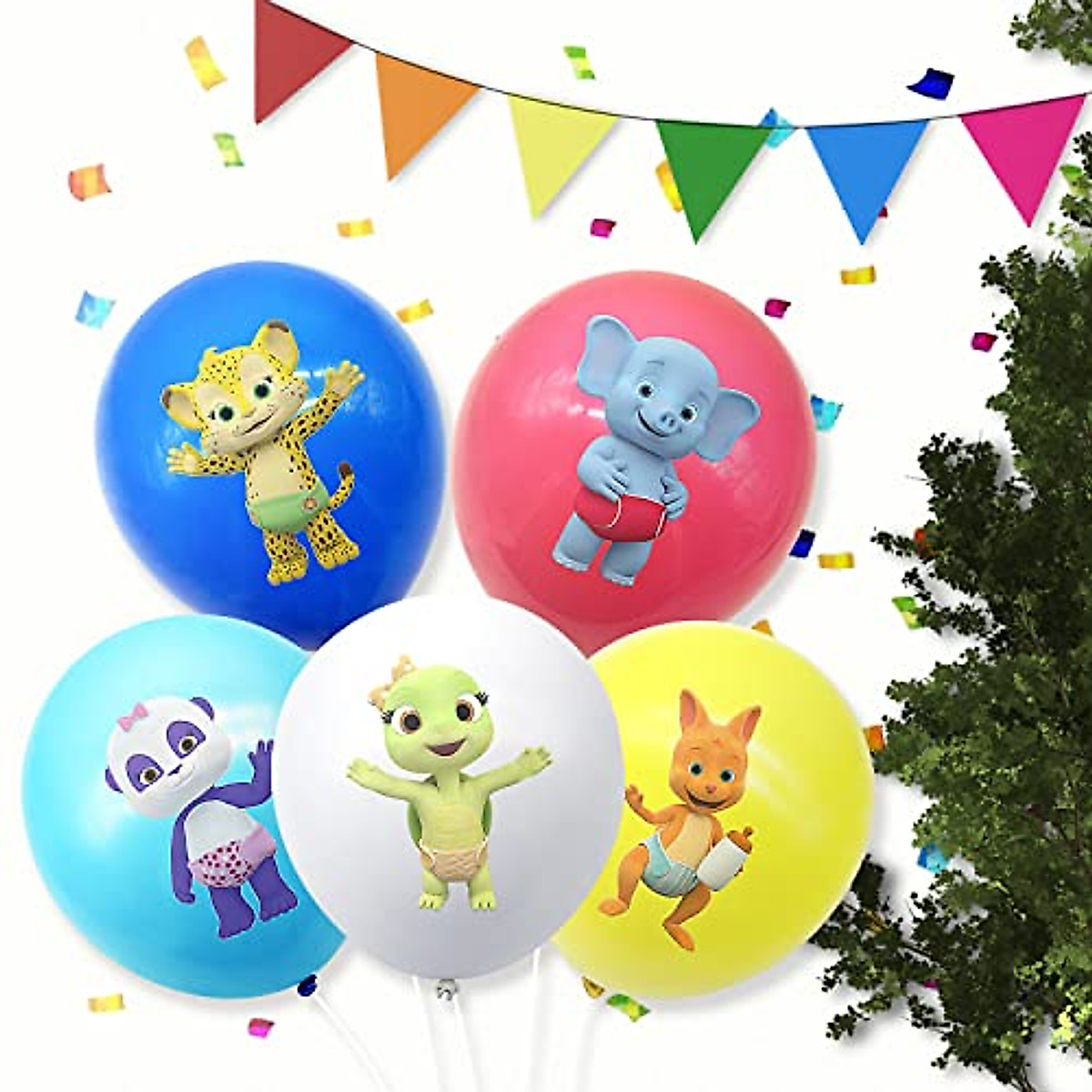 25 counts Word Party Balloons Party Decorations Birthday Party Supplies for Children