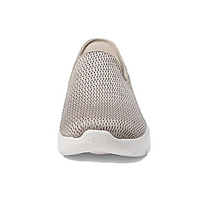 Skechers Women's Hands Free Slip-Ins Go Walk Flex-Relish Sneaker, Taupe/Blue, 7.5