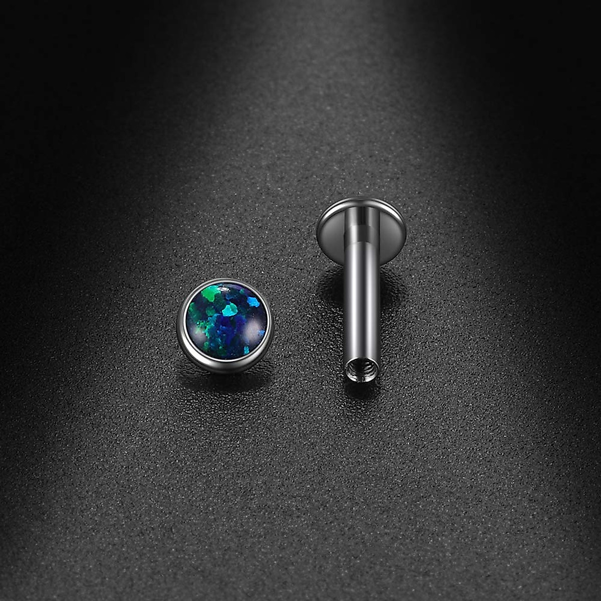 Xpircn G23 Titanium 14G 8mm Labret Monroe Lip Ring Helix Earring Studs Women Men Piercing Jewelry