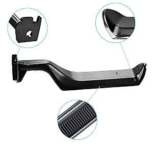 YMHHefy Black Interior Metal Door Handle Front Left Driver Passenger Compatible for 1987-1996 Ford Bronco F150 F250 F350 F53 F59 F800 E7TZ-1522601-A E7TZ-1522600-A 77177 77178 2Pcs