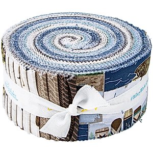 Tara Reed Wake at the Lake Rolie Polie 40 2.5-inch Strips Jelly Roll Riley Blake Designs RP-14890-40