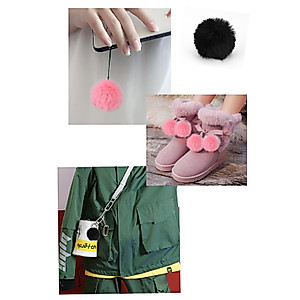 MIUPOO Craft Pom Pom Balls,Black Poms Costume Accessory, Pom pom Balls for Arts and DIY Creative Crafts Decorations,White,1.5 Inches,20 Pieces.