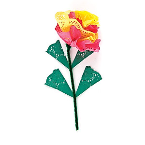 Baker Ross EV191 Colored Paper Doilies - Pack of 120, ⁠Creative Art Supplies for Children, Paper Crafts, Card Making, and Decorations, Multicolor