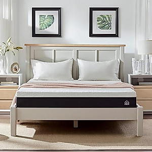 SERENITY HOME 12 inch Full Size Mattress Memory Foam Mattress with Ventilated Cooling Gel Foam| Stress Relief Mattress Full Size Bed | Full Mattress in a Box | Medium Firm | Full | 12 Inches, White