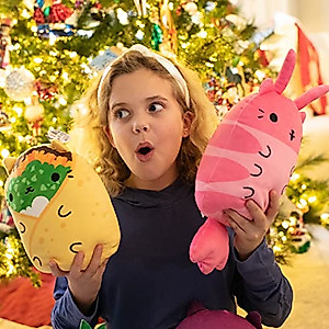 Cats vs Pickles - Jumbo - Gumbo - 8" Super Soft and Squishy Bean-Filled Weighted Stuffed Animals - Great for Kids, Boys, & Girls - Collect as Desk Pets, Fidget Toys, or Sensory Toys. (V1067)