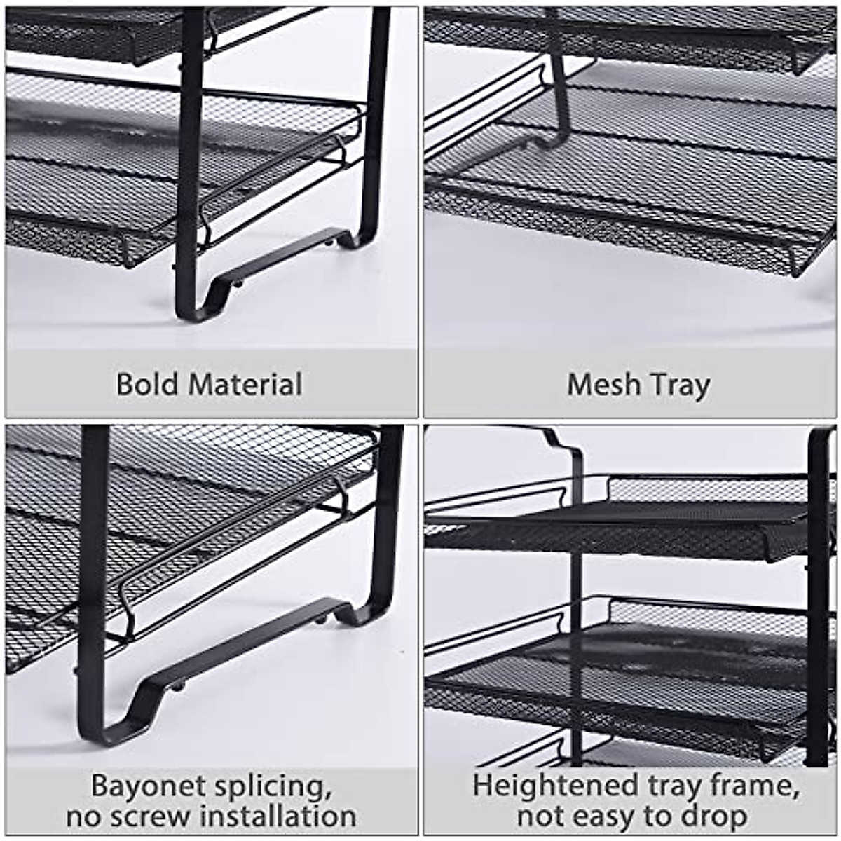 BTideas Can Organizer for Pantry, 3 Tier Stackable Can Rack Organizer, Canned Goods Organizer for Pantry, Holds Upto 36 Cans for Kitchen Cabinet or Pantry