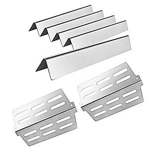 Grill Parts for Weber Genesis 300, 17.5 inch flavorizer Bar & Heat Deflector Plate Replacement for Weber Genesis E310 E320 E330 EP310 EP320 EP330, Grill Replacement Parts for Weber 7620 7622