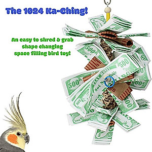 1024 Ka Ching Bonka Bird Toys Shreddable Vine Paper Parrot Parrotlet Cockatiel Parakeet Budgie Quaker