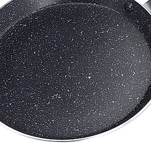 Gavigain 6 Inch Frying Pan, Flat Bottom Pancake Pan, Medical Stone Non Stick Frying Pan, Suitable For Kitchen Induction Cooker (Black)