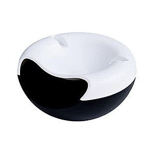 Double Dish Snack Bowl,Multi-function Snack Box Storage Box Double Layer Container,Double Dish Pedestal Serving Snack Dish with Cellphone Holder Slot For Peanutss Pistachios Cherries Fruits Candy
