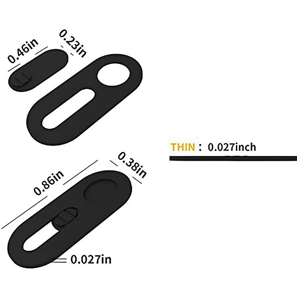 S MOSENCH Webcam Cover Slide Ultra Slim Web Camera Cover for Computer, Dell HP Laptop, Mac, Mac Book Pro, Smartphone, Slider Camera Blocker Protect Privacy and Security (4 Pack)