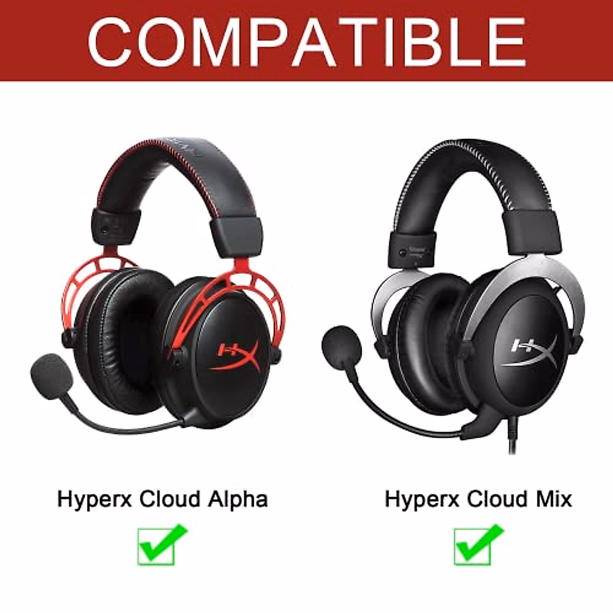 BUTIAO Cloud Alpha Cable, Nylon Braided OFC Replacement Aux 3.5mm Cable Extension Cord for Kingston HyperX Cloud Mix Alpha S Gaming Headsets Headphones
