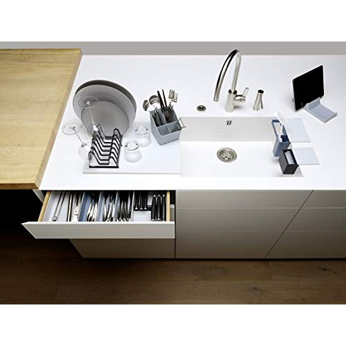 KUHN RIKON Wave Drawer Organiser, Youth Large / 11-13, Blue