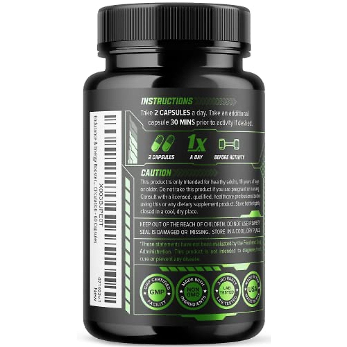Testosterone Booster for Men - Male Enhancing Supplement - Test Booster for Endurance, Drive, Stamina, Strength, Size, Libido & Lean Muscle Growth - Supports Healthy Blood Circulation - 120 Pills