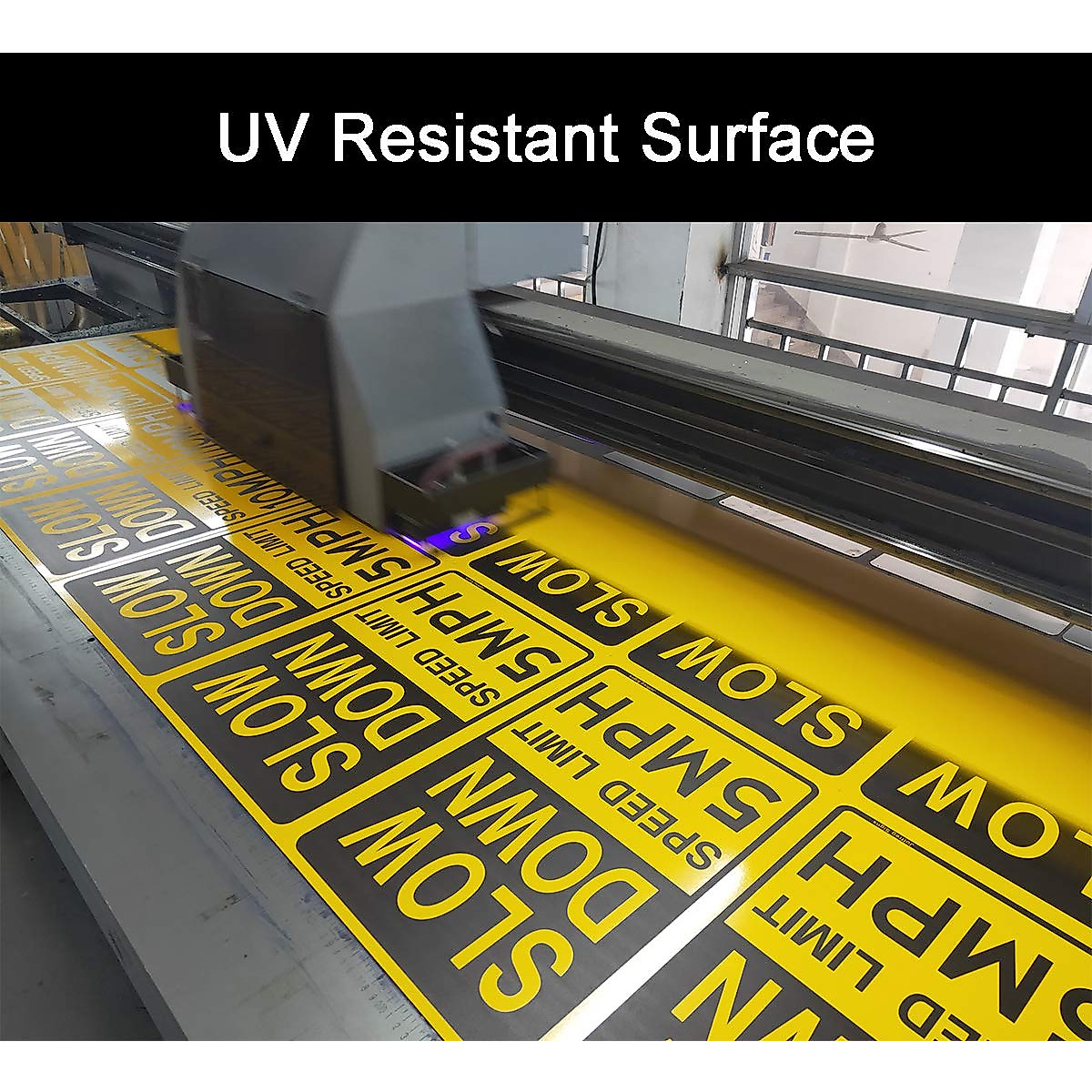 Joffreg Slow Down Speed Limit 5 MPH Sign,17 x12 Inches,Reflective Aluminum (2 Pack)