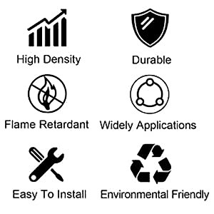 DEKIRU Acoustic Foam Bass Traps Corner Block foam, Studio Foam Sound Proof Foam Panles Noise Dampening Wall Soundproofing Padding, Ideal for Studio, Home or Theater (12"X3"X3", Black)