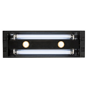 Exo Terra Dual Top UV Light & Basking Spot Canopy for Reptile Terrariums, PT2232