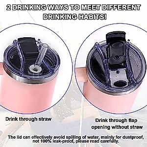 AIERSA 2Pcs Lid Replacement for Stanley Quencher Cup 30 oz Tumbler with Handle, Flip Spill Stopper Lid, Spillproof, Dustproof for Stanley Cup Accessories