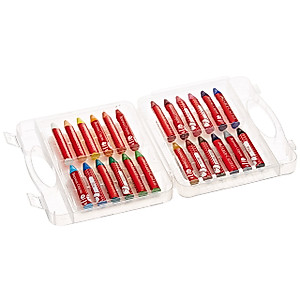 Faber-Castell Beeswax Crayons in Durable Storage Case, 24 Vibrant Colors