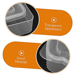 VINTORKY Set of Material Sandwich Containers Airtight Toast Boxes for Lunch Portable Sandwich Food Containers Lids for Work Camping Hiking