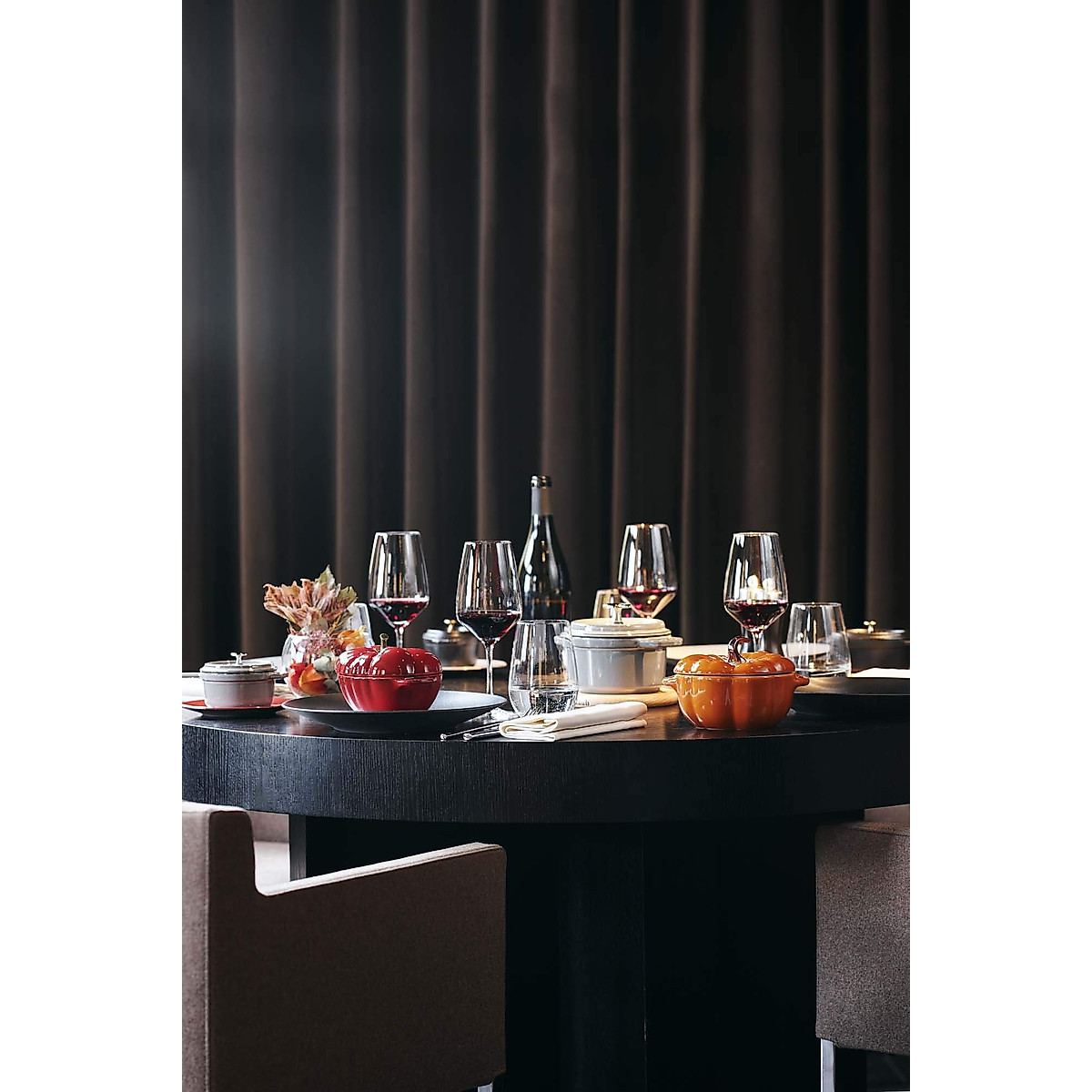 Staub Cast Iron 1.25-qt Round Cocotte - Graphite Grey, Made in France