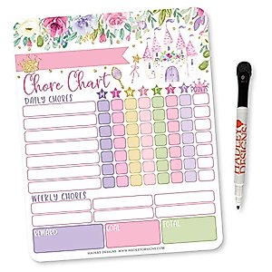 Princess Kids Chore Chart Magnetic, Reward Chart for Kids, Good Behavior Chart for Kids at Home, My Responsibility Chart for Kids, Magnetic Reward Chart for Kids Behavior, Chore Chart for One Child